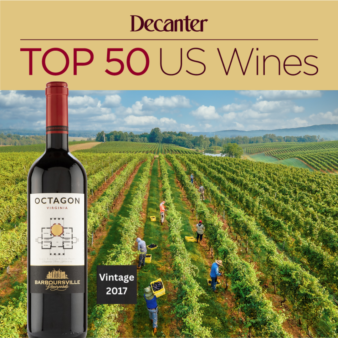 Octagon 2017 Top 50 US WINES DECANTER - Barboursville Vineyards